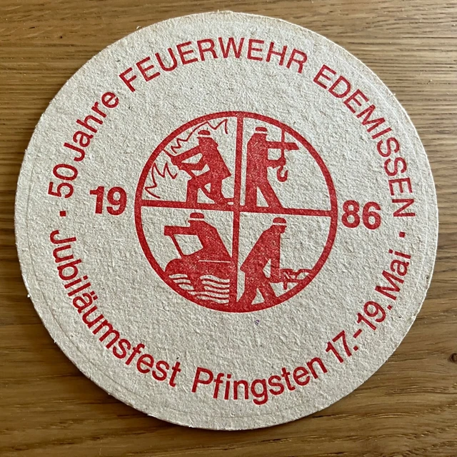 ALTER BIERDECKEL BRAUEREI Einbeck Einbecker Feuerwehr fire brigade Edemissen EUR 1,50 - PicClick DE