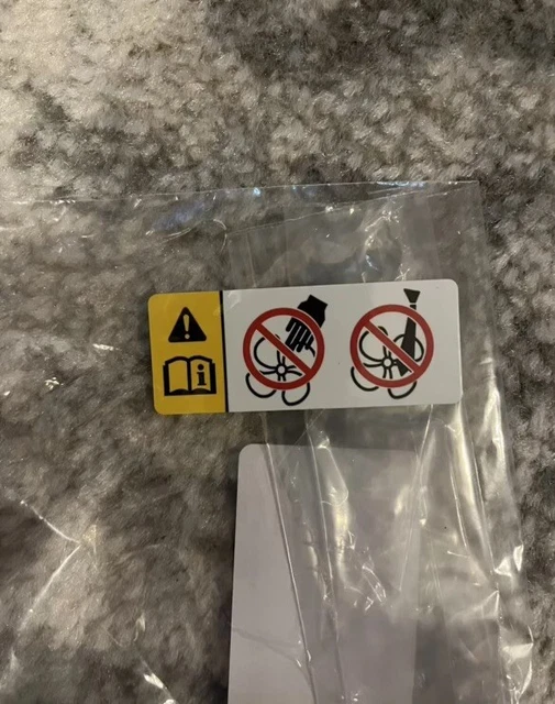 GENUINE NEW TOYOTA / LEXUS FAN CAUTION DECAL For Yaris Prius RAV4 ...