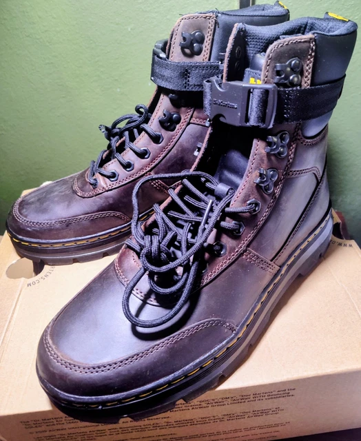 DR MARTENS COMBS Tech Brown Leather "Crazy Horse" US Men 10/Women 11 ...