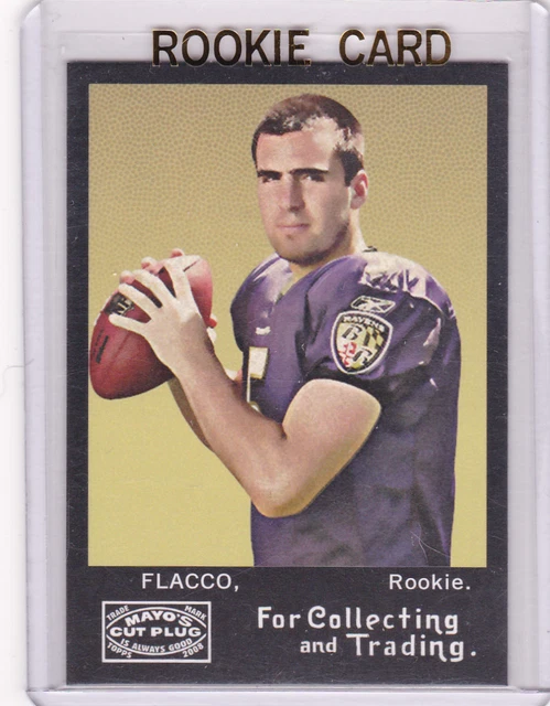 JOE FLACCO ROOKIE CARD Baltimore RC 2008 Topps Mayo RED HOT Football ...