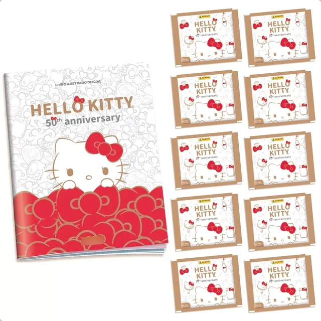 PANINI OFFICIAL HELLO Kitty 50th Anniversary Sticker Album + 50 ...