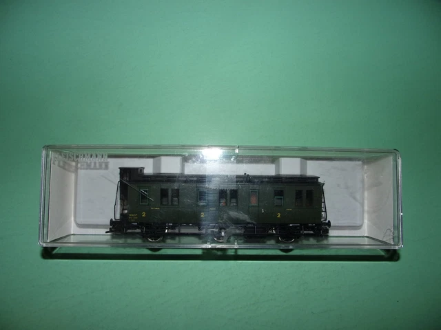 FLEISCHMANN VOITURE VOYAGEURS 2ième classe + guérite SNCF 95 5066 F ...