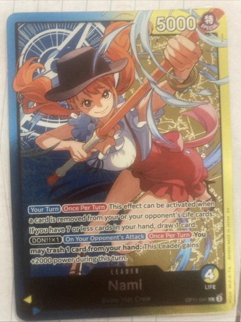 ONE PIECE TCG Nami Leader Promo OP11-041 🎄🎄🎄🎄🎅🏼🎅🏼🎅🏼 it’s perfect $15.00 ...