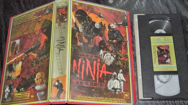 THE NINJA MISSION VHS Video Big Box Ex Rental Pre Cert MOULDY DAMAGED ...