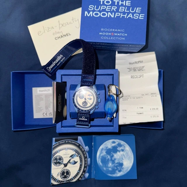 OMEGA X SWATCH MoonSwatch Mission to the Super BLUE MoonPhase ️ avec ...