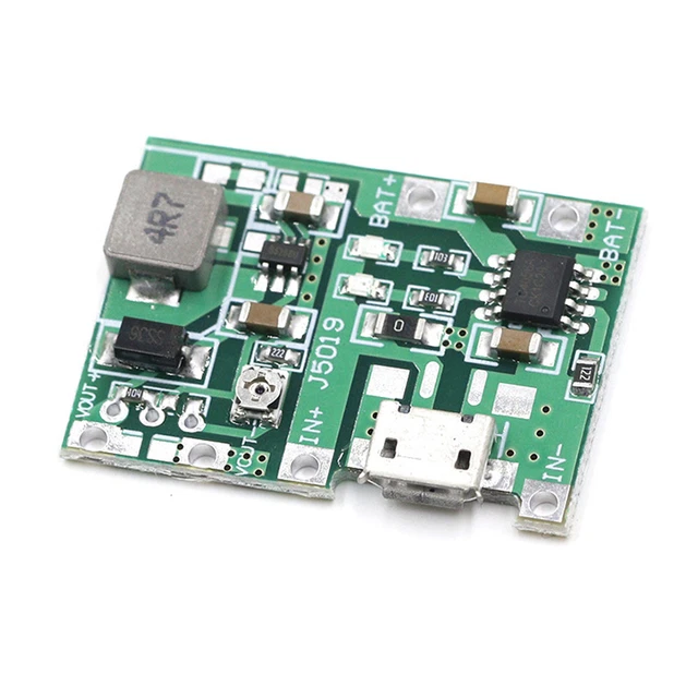 LITHIUM LI-ION 18650 3.7V 4.2V Battery Charger Board DC-DC Step Up ...