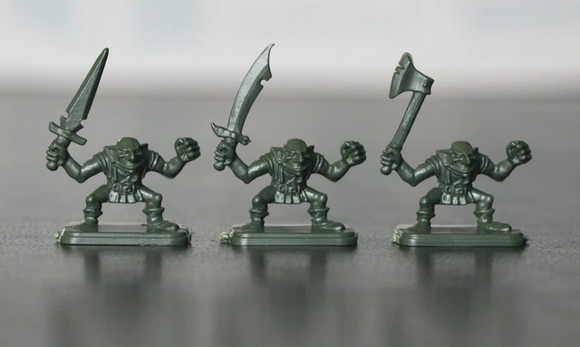 HEROQUEST FIGURINE GOBELIN x3 - goblin miniature MB GAMES WORKSHOP ...