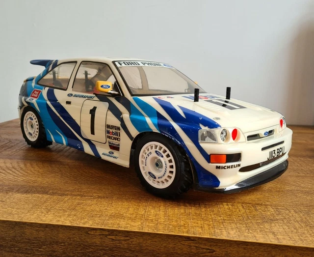TAMIYA RC FORD Escort RS Cosworth Tiger Stripe 58112 Body set genuine ...