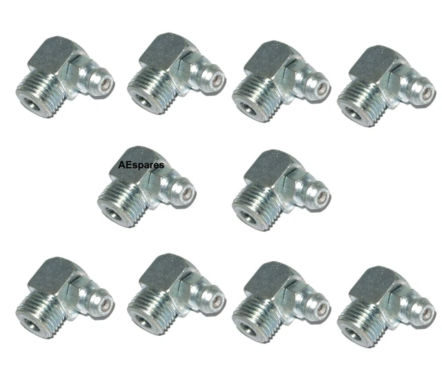 SCHMI . NIPPEL Grease Konisch Lubricating 10 Teile 10mm Bogen Typ 90 ...