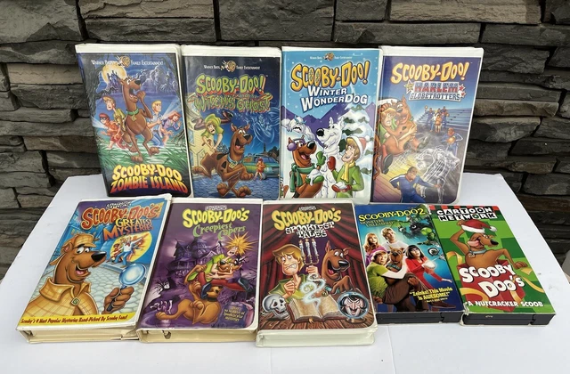 SCOOBY-DOO VHS LOT Of 9 Tapes Casey Kasem Clamshells and Cardboard ...
