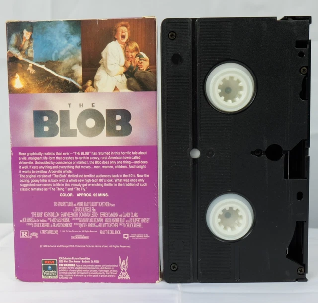THE BLOB (VHS, 1988) Horror Sci-Fi Horror Cult Classic - Tri Star ...