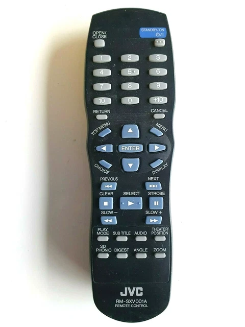 GENUINE JVC RM-SXV001A DVD Remote For XV-S300 XV-S300BK XV-S302 XV-S302S £5.95 - PicClick UK