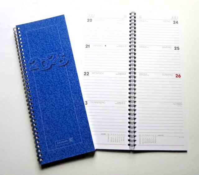 VORMERKKALENDER MODELL 783 Kalender 2026 BRUNNEN 1 Woche Ringbindung ...
