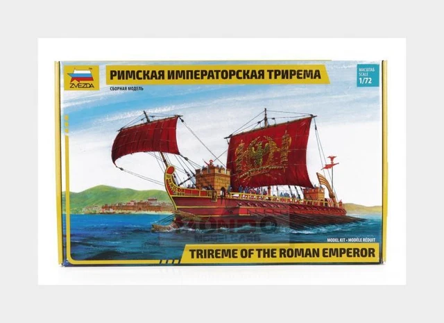 1:100 ZVEZDA BOAT Veliero Trireme Of The Roman Emperor Kit ZS9019 Model ...