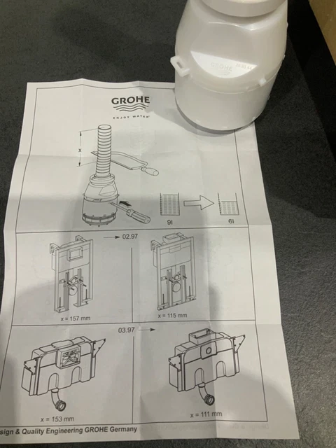 GROHE DAL SERVO Ablaufventil-Heberglocke-Hebeglocke-Ablaufglocke 43486 ...