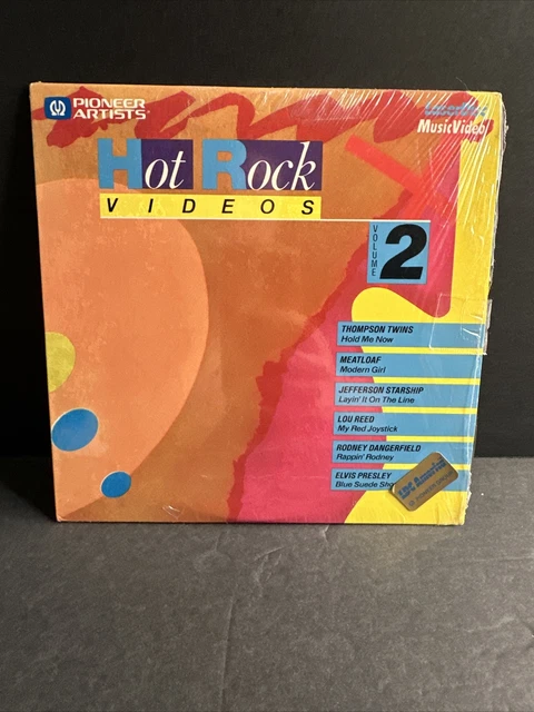 HOT ROCK MUSIC Videos Volume 2 LaserDisc Pioneer Meatloaf Reed Elvis ...