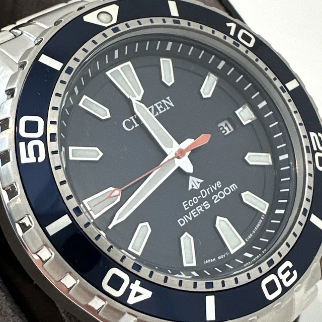 OROLOGIO CITIZEN ECO-DRIVE Promaster Diver da uomo display data 45 mm ...