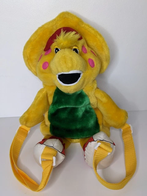 VINTAGE 90'S BARNEY & Friends BJ Plush Backpack, 1997 Dinosaur Rucksack ...