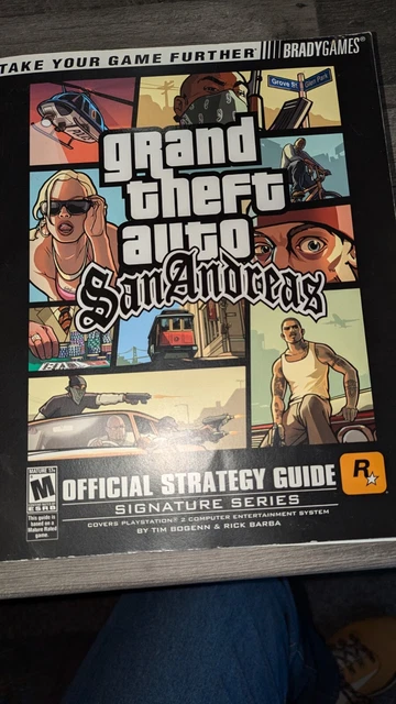 GRAND THEFT AUTO GTA San Andreas Game Official Strategy Guide Book ...