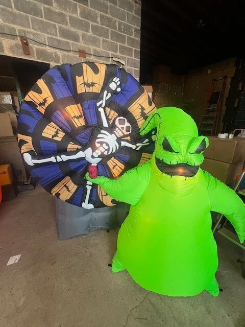 GEMMY 7 FT Tall Oogie Boogie Wheel of Death Animated Halloween ...