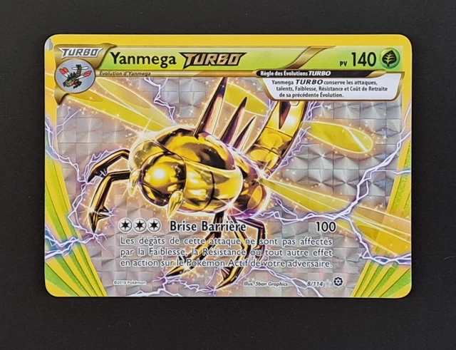 CARTE POKÉMON YANMEGA TURBO 8/114 XY Offensive Vapeur Fr TBE EUR 5,90 ...