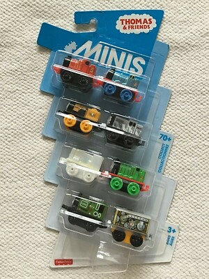 THOMAS AND FRIENDS Minis~8 Pack 4cm~Fisher-Price~Classic/Metallic//Robo ...