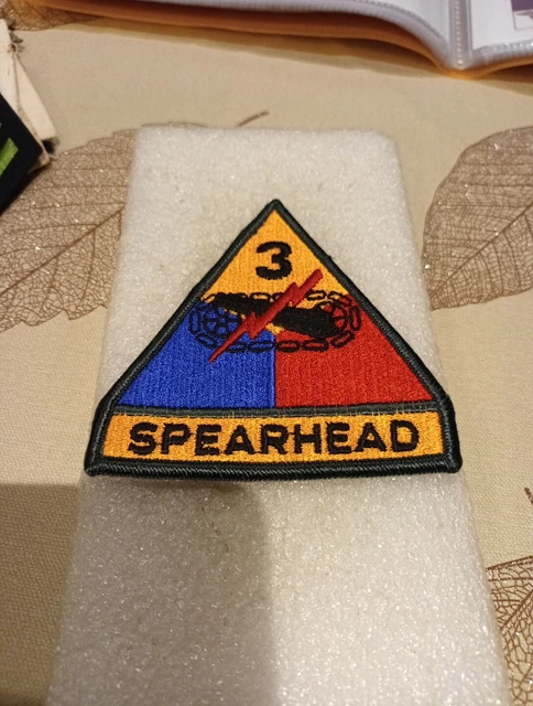 PATCH ARMEE US 3rd ARMORED DIVISION SPEARHEAD original EUR 6,00 - PicClick FR