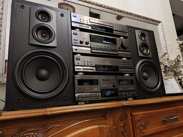 CHAÎNE HIFI SONY LBT D509 vintage, année 1991 WOW!!!! +VIDEO EUR 1.190 ...