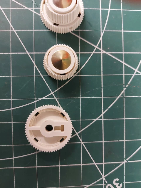 DECCA STEREOGRAM SRG 500 knobs with brass centers (set) 3D printed £49. ...