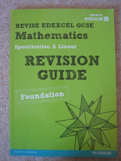 Revise Edexcel Gcse Mathematics Maths Revision Guide Foundation