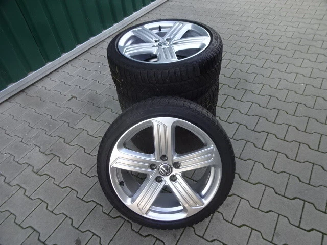 ORIGINAL VW GOLF VII GTI R-Line alloy rims winter tires 225/40R18 DOT16 ...