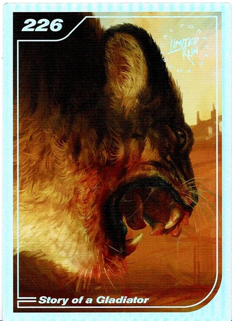 STORY OF A Gladiator Limited Run Games Silver Trading Card #226 New No ...