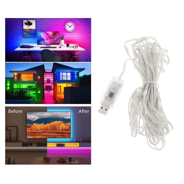 USB LED STRIP Lamp Motion 5M DIY Mode with Controller Backlight ...