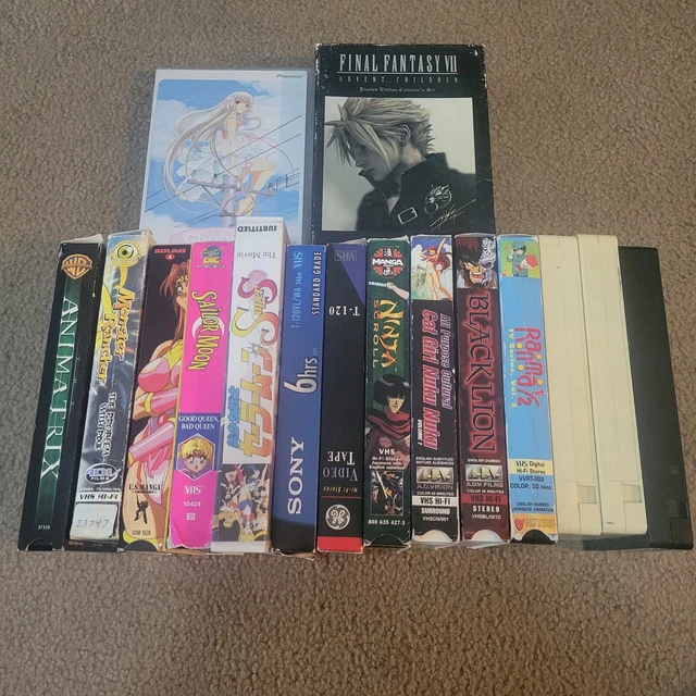 ANIME VHS LOT Of 14 Tapes 2 Dvd Final Fantasy Sailor Moon Ranama 1/2 £ ...
