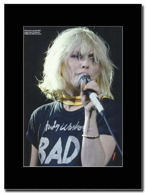BLONDIE - DEBBIE Harry The Warhol Muse - Matted Mounted Magazine ...