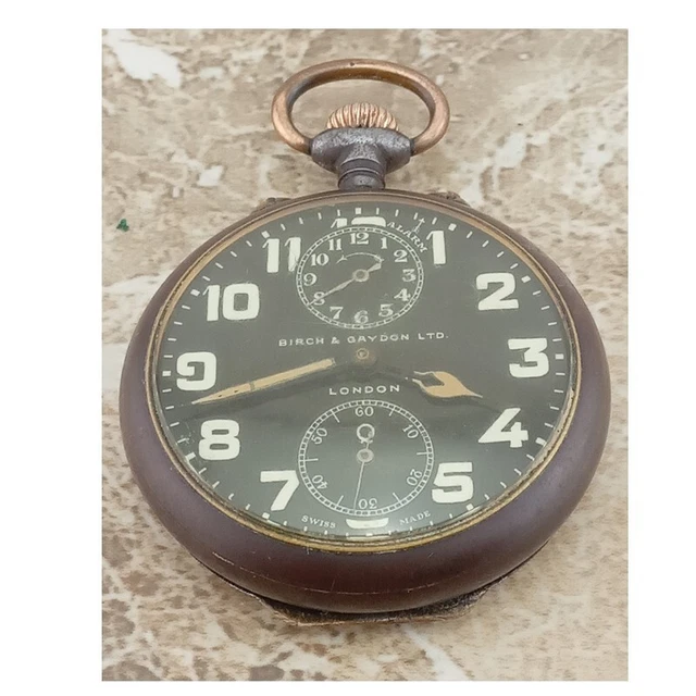 WW1 TRENCH Gun-Metal Cased Zenith Alarm officers Pocket Watch 1916 £995 ...