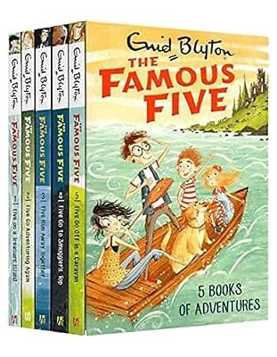 ENID BLYTON FAMOUS Five Series 1-5 Books Collection Set (Five On A ...