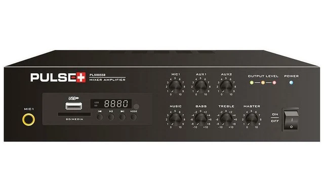 PULSE PLUS 60W Compact 100v Ligne Bureau Pa Mixer Amplificateur Mp3 ...