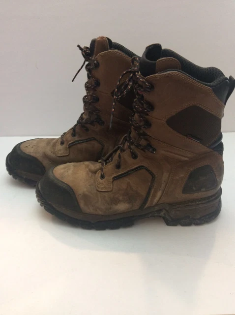 RED WING BOOTS Mens 10.5 D Brown W/Vibram Sole Safety Toe Lace Up Stock ...