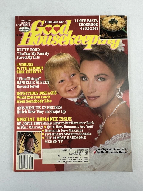 GOOD HOUSEKEEPING MAGAZINE - "Jane Seymour & Son Cover" (Dated February ...
