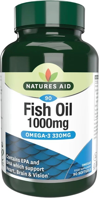 NATURES AID FISH Oil Capsules 1000mg Pack of 90 £11.66 - PicClick UK