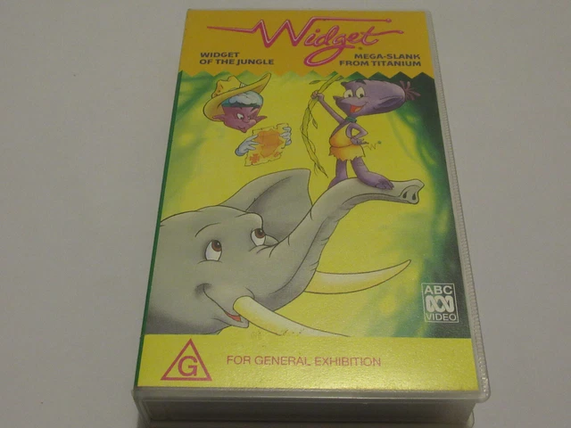 WIDGET OF THE Jungle & Mega-Slank From Titanium VHS Tape - Tested $25. ...