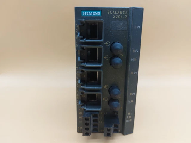 SIEMENS SIMATIC SCALANCE X204-2 Net Industrial Eth Switch 6Gk5204-2Bb10 ...