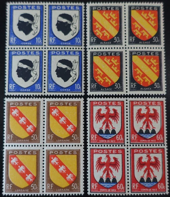 FRANCE BLASON ARMOIRIES de PROVINCES N°755/758 NEUF **/* (2 timbres neufs *) EUR 1,50 - PicClick FR
