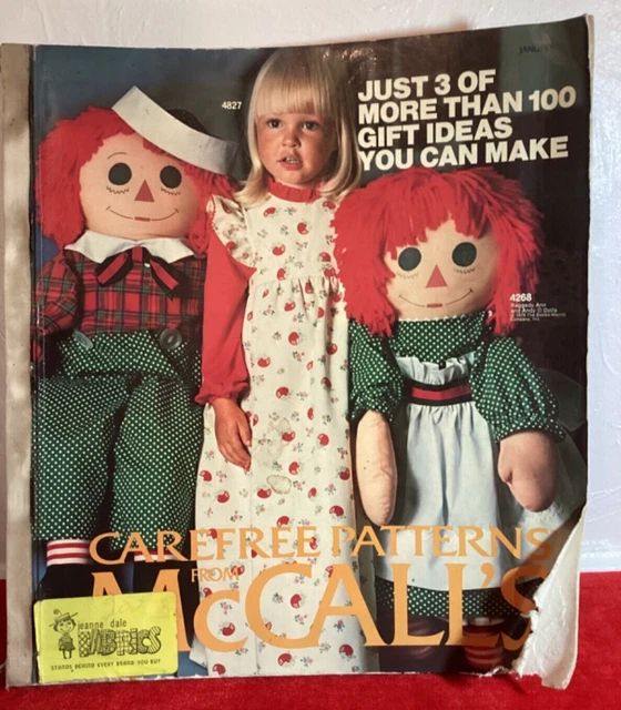 MCCALLS CAREFREE PATTERN Catalog Large Store Counter Pattern Book Jan ...