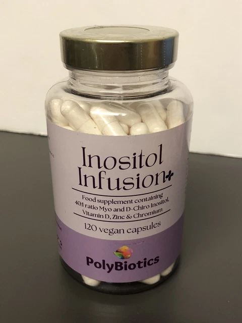 INOSITOL INFUSION PLUS - OUR NEW 40:1 INOSITOL BLEND 120 Capsules. EXP ...