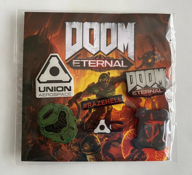 SET OF 6 Doom Eternal Pin Badges Official Video Game Merchandise BNIP ...