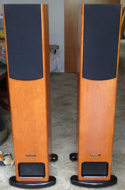 PMC FB1I FLOORSTANDING Transmission Line Speakers, Cherry. Pristine ...