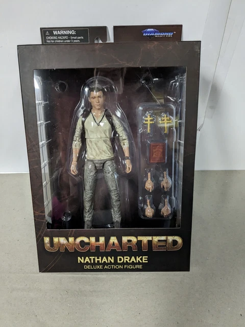 UNCHARTED DELUXE NATHAN Drake Action Figure 18 CM Diamond Select OBO ...