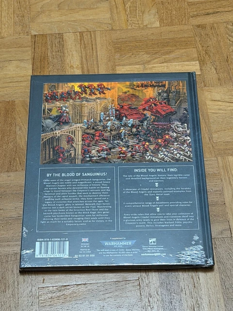 GAMES WORKSHOP WARHAMMER 40000 Codex Blood Angels 2024 10th Ed Sealed ...